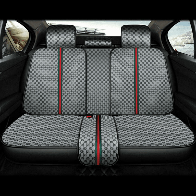 Aotiyer Universal 5PCS Full Set Breathable Leather Car Seat Covers for Cars SUVs Trucks Walmart