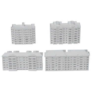 1/72 Miniature Wooden House Architecture Scene Model for Model Railway ...