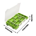 6.9x4.1x0.8 Inch Fishing Tackle Box Super Slim Fishing Box - Hooks ...