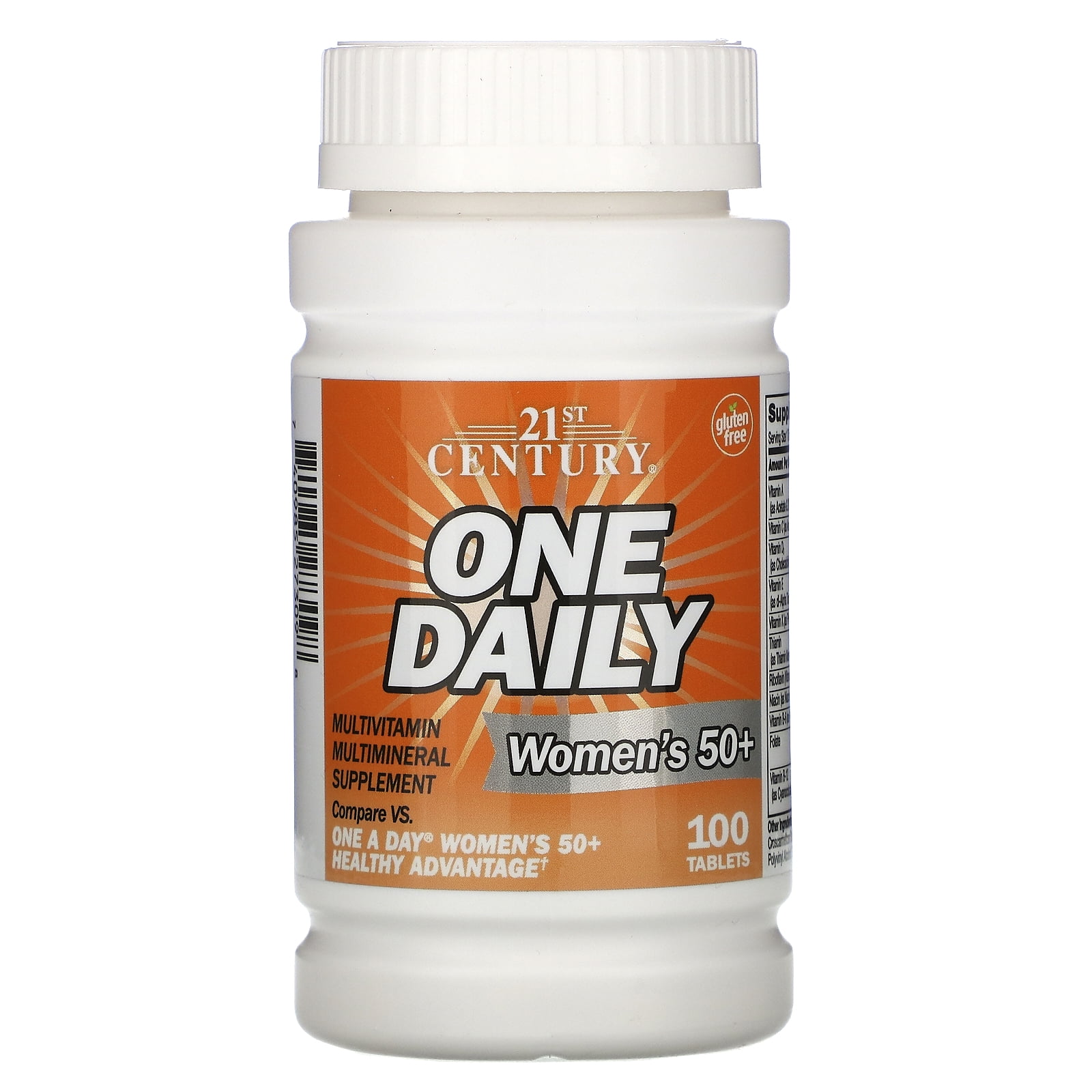 21st Century One Daily, Women's 50+, Multivitamin Multimineral, 100 ...