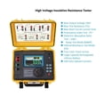 High Voltage Insulation Resistance Tester 5KV 10KV 5T Digital Earth ...