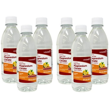 Magnesium Citrate 10 Oz. (296 ml) Saline Laxative Oral Solution (Foster & Thrive Lemon Flavor ...