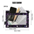 Iauyy Binder Pouches 2-Pack - Waterproof Soccer Mesh Clear PVC Stationery Manager Front for 3 ...
