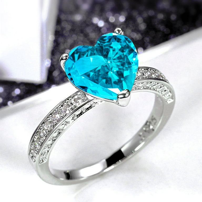 Ring New Wedding Ring with AAA Heart shaped Pink Diamond Zircon Ring Women s Engagement Jewelry. Walmart