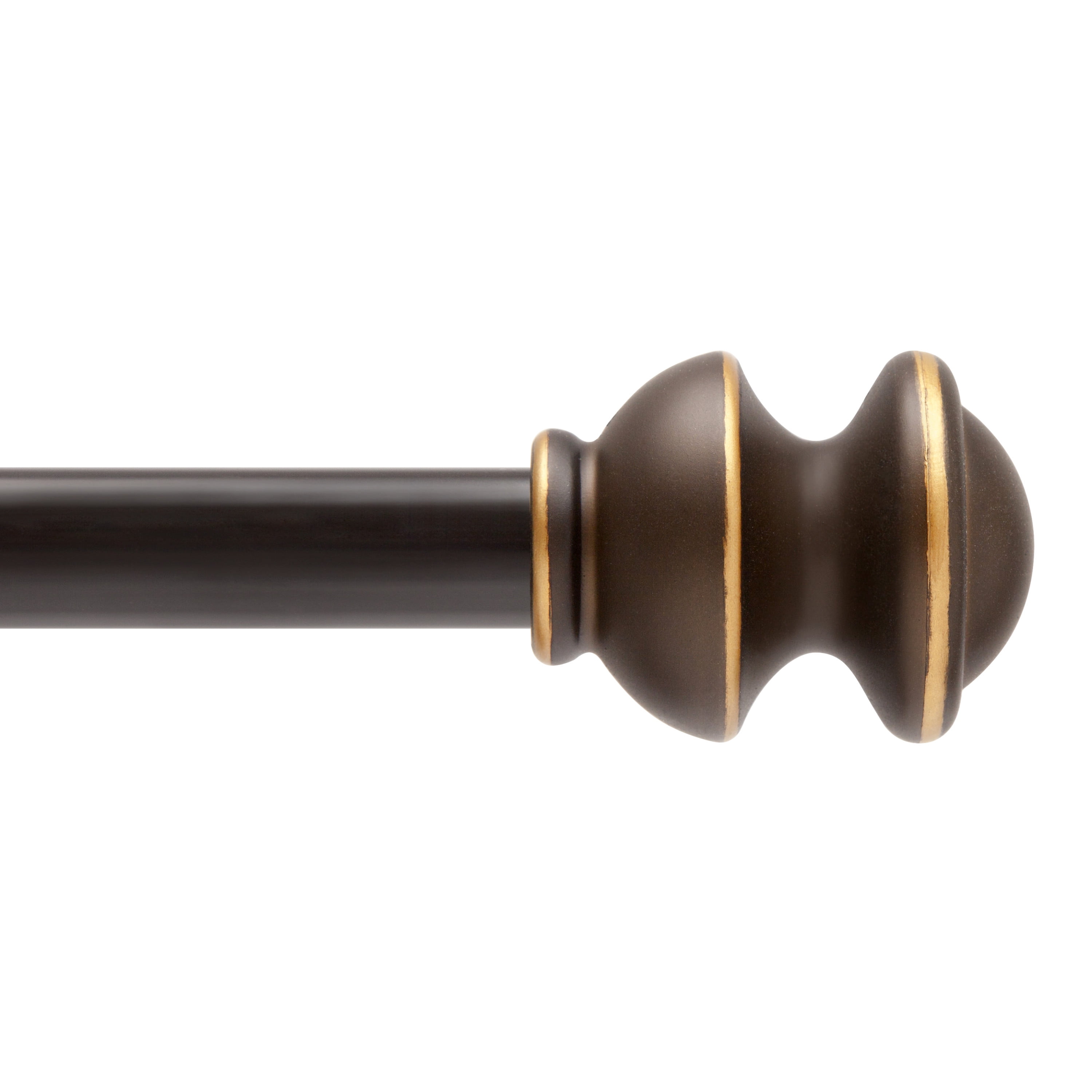 Kenney Kendall 5/8" Standard Decorative Window Curtain Rod, 28-48", Oil ...