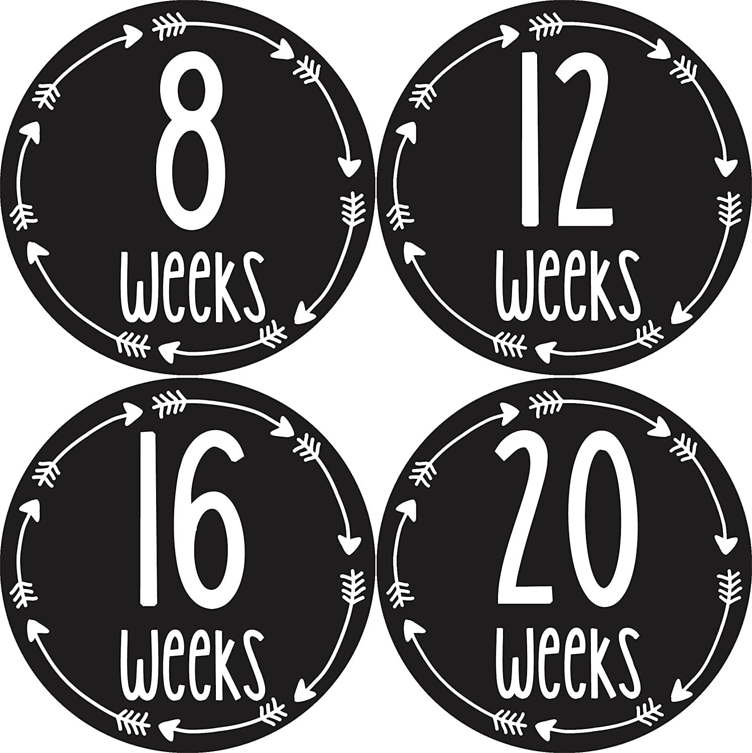 Months in Motion Pregnancy Weekly Belly Growth Stickers - Baby Bump ...