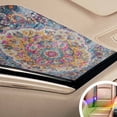 Blue Pink Privacy Window Film, Decorative Stained Glass Window Film ...