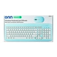 onn Wireless Keyboard and Compact Mouse with Dual-Connectivity, 2.4 GHz ...