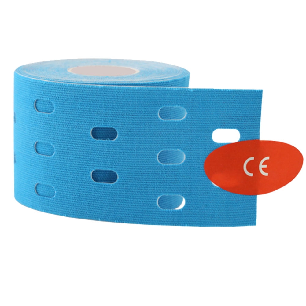 Cinta elástica deportiva perforada de 5 cm x 5 m para soporte muscular ...