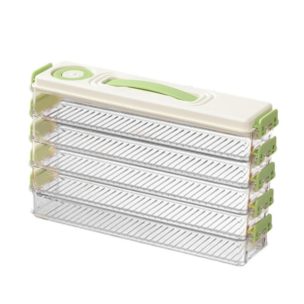 veasfak Refrigerator Dumpling Storage Box Dumpling Containers Bins ...