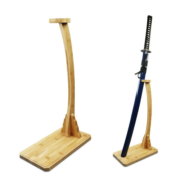 Deluxe Vertical Shogun Style Upright Kantana Stand Sword Display ...