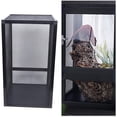 Miumaeov Pet Breeding Cage, 360 Panoramic Mesh, Reptile Box for Frog ...