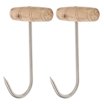 3.9'' Meat Hooks,10Pcs Stainless Steel Butcher Hook,Meat Processing for ...