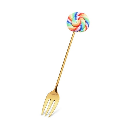 Cheers Lollipop Pattern Stainless Steel Coffee Tea Cake Fruit Spoon ...