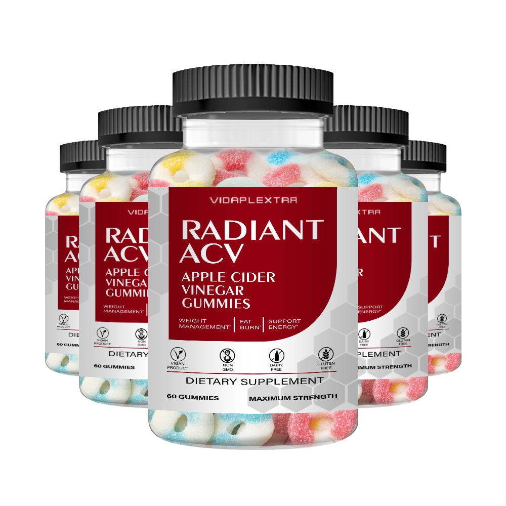 (5 Pack) Radiant ACV - Radiant ACV Keto Apple Cider Vinegar Gummies ...