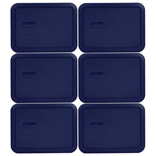 Pyrex 7210-PC Rectangle Dark Blue Plastic Storage Replacement Lid (6 ...