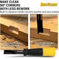12mm Corner Chisel, 90° Square Mortise Chisel for Door Hinges, Strike ...