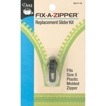 Dritz Fix A Zipper Size 5 Metal Ant Brass 1pc - Walmart.com