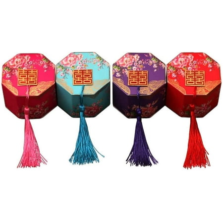 Chinese Style Candy Box Wedding Candy Gold Stamping Box Double Xi Word ...