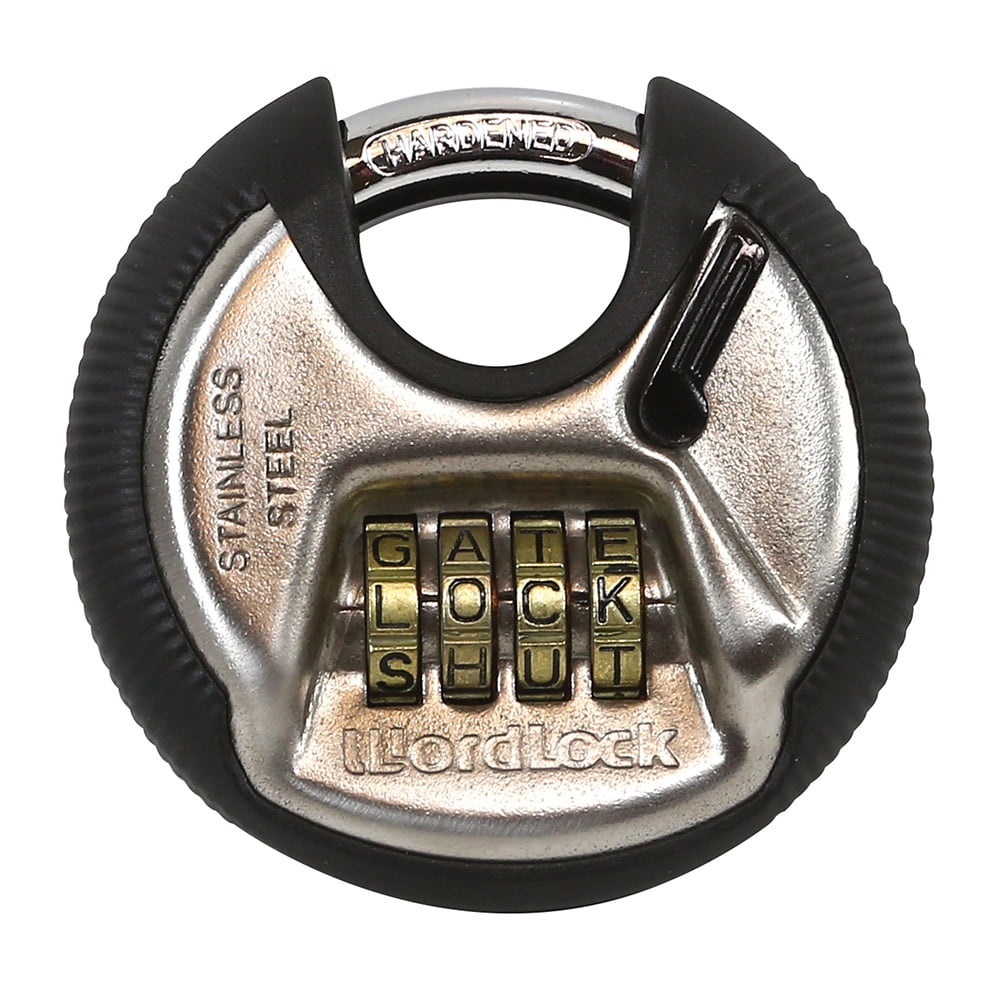 Wordlock 4 Dial Discus Lock,PartNo L26007 JonesStephens - Walmart.com