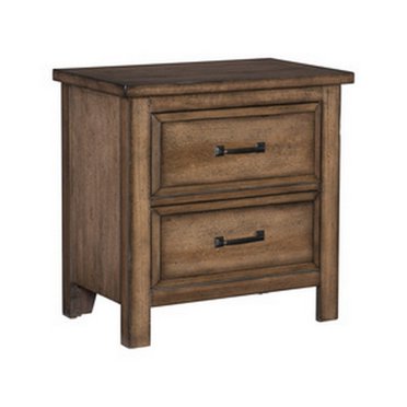 GDF Studio Sonne Modern Handmade Mango Wood 3 Drawer Glass Top ...