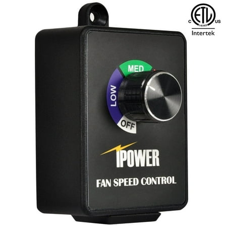 iPower Variable Fan Speed Controller Adjuster Cordless for Duct Inline ...