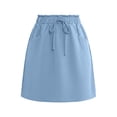Byworldtasic Stretch A Line Skirts for Women High Waitsted Mini Lined ...