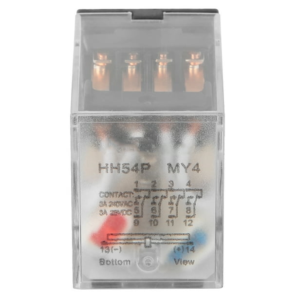 Relé electromagnético HP,HH54P 220 V CA 5 A 14 DPDT Relé electromagnético Máxima comodidad ...