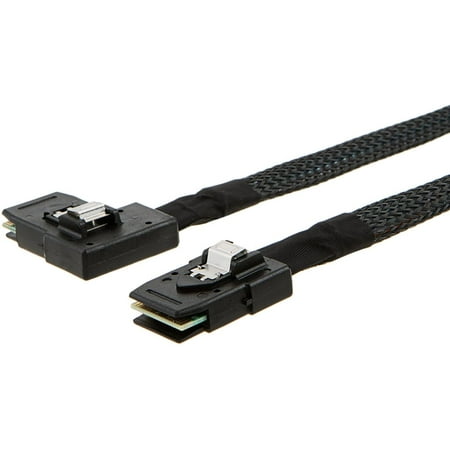 Dyfrio 2 Pack Short Internal Mini SAS SFF-8087 to Right Angle SFF-8087 ...