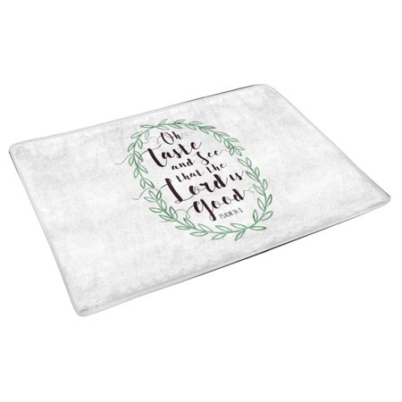 MKHERT Religious Christian Bible Verse Gospel of Psalm Doormat Rug Home ...