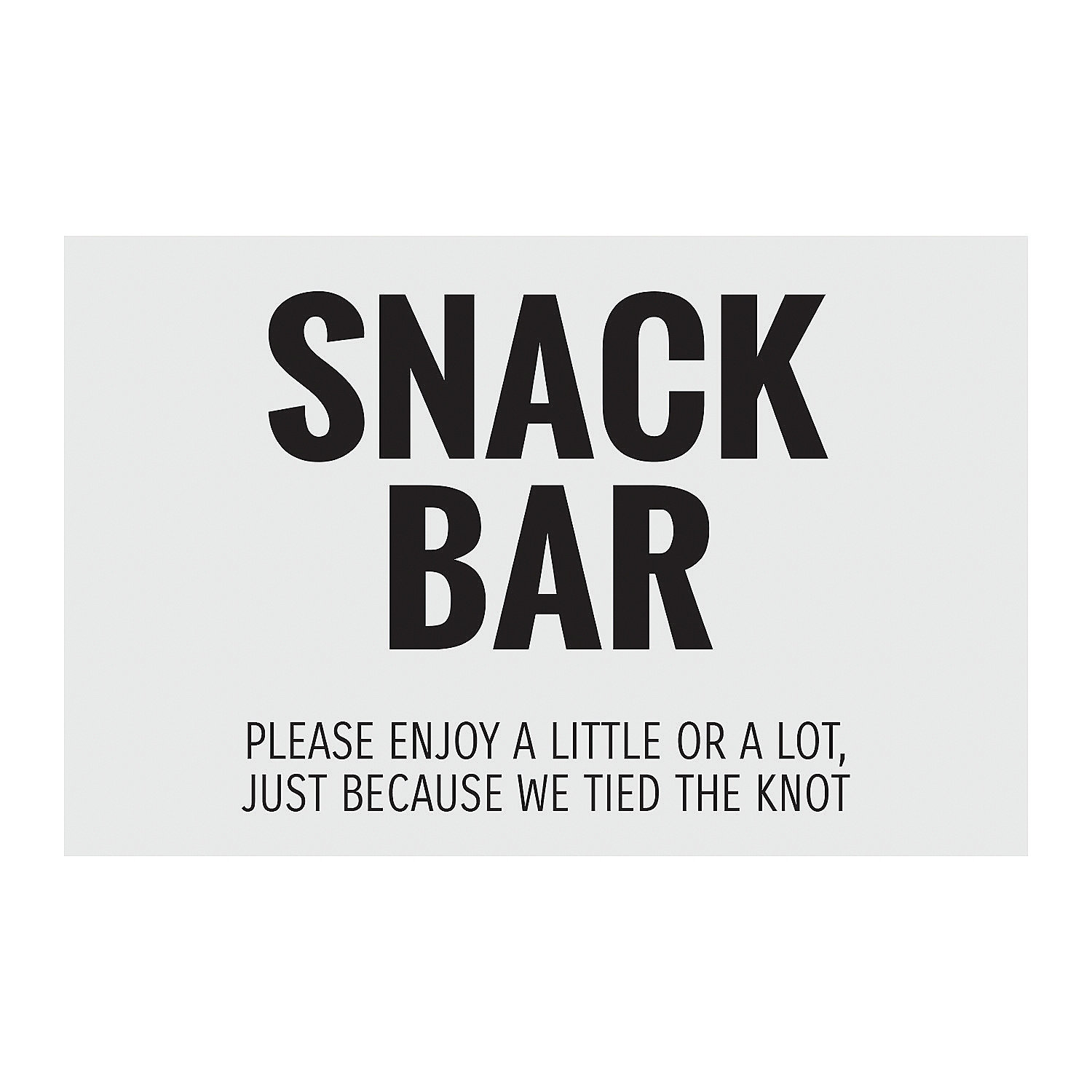 Snack Bar Cardboard Sign Party Decor 1 Piece Walmart Snack Bar Cardboard Sign Party Decor 1 Piece Walmart