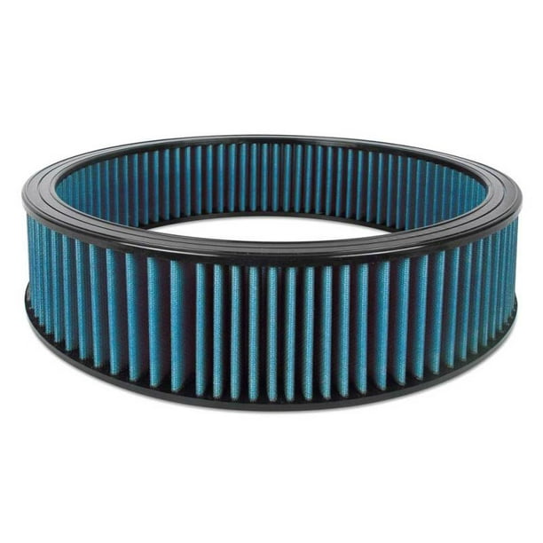 Airaid Universal Air Filter - 16in OD x 14in ID 4in H Cotton Only Blue ...