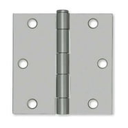 Security Tab Hinge, 4 Inches, 5/8" Radius Corner, 2-Pack, Satin Nickel ...