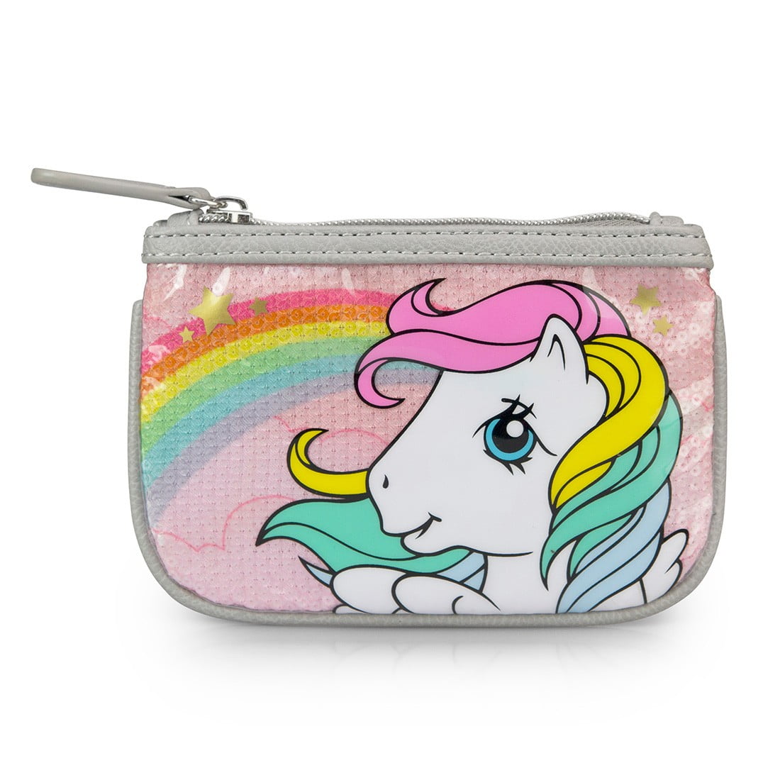 Coin Purse - My Little Pony - Printed Faux Leather with Pink Sequins ...