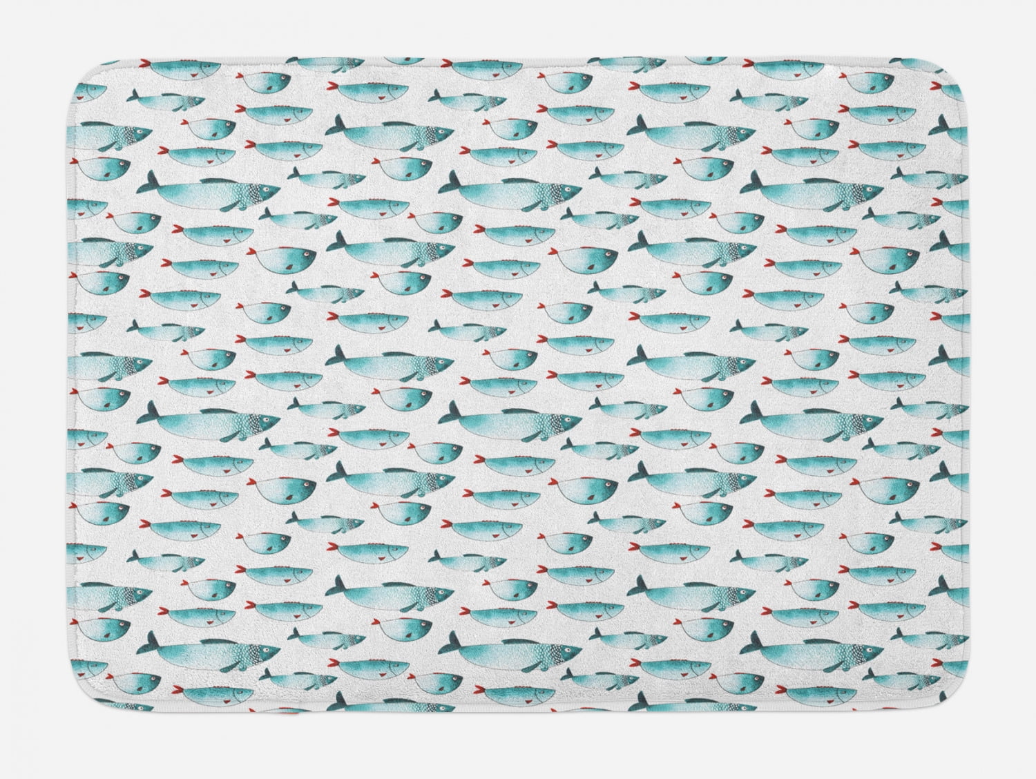 Koi Fish Bath Mat, Cute Regular Different Sized Japanese Koi Fish ...