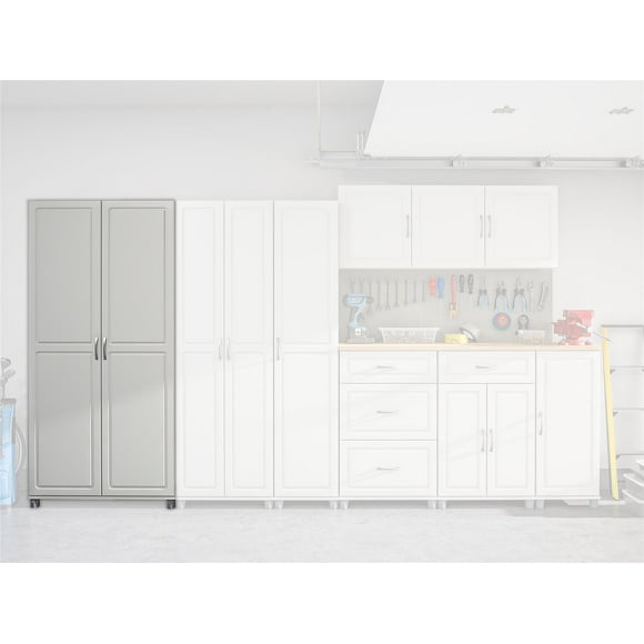 White Garage Cabinets
