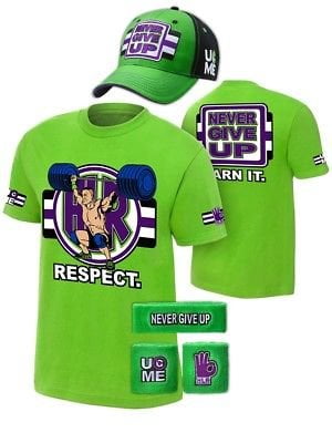 John Cena Cenation Respect Green Boys Kids Costume Hat T-shirt ...