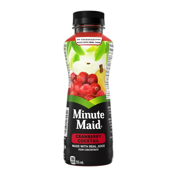 Minute Maid Cranberry Cocktail Bottles, 355 mL, 12 Pack - Walmart.ca