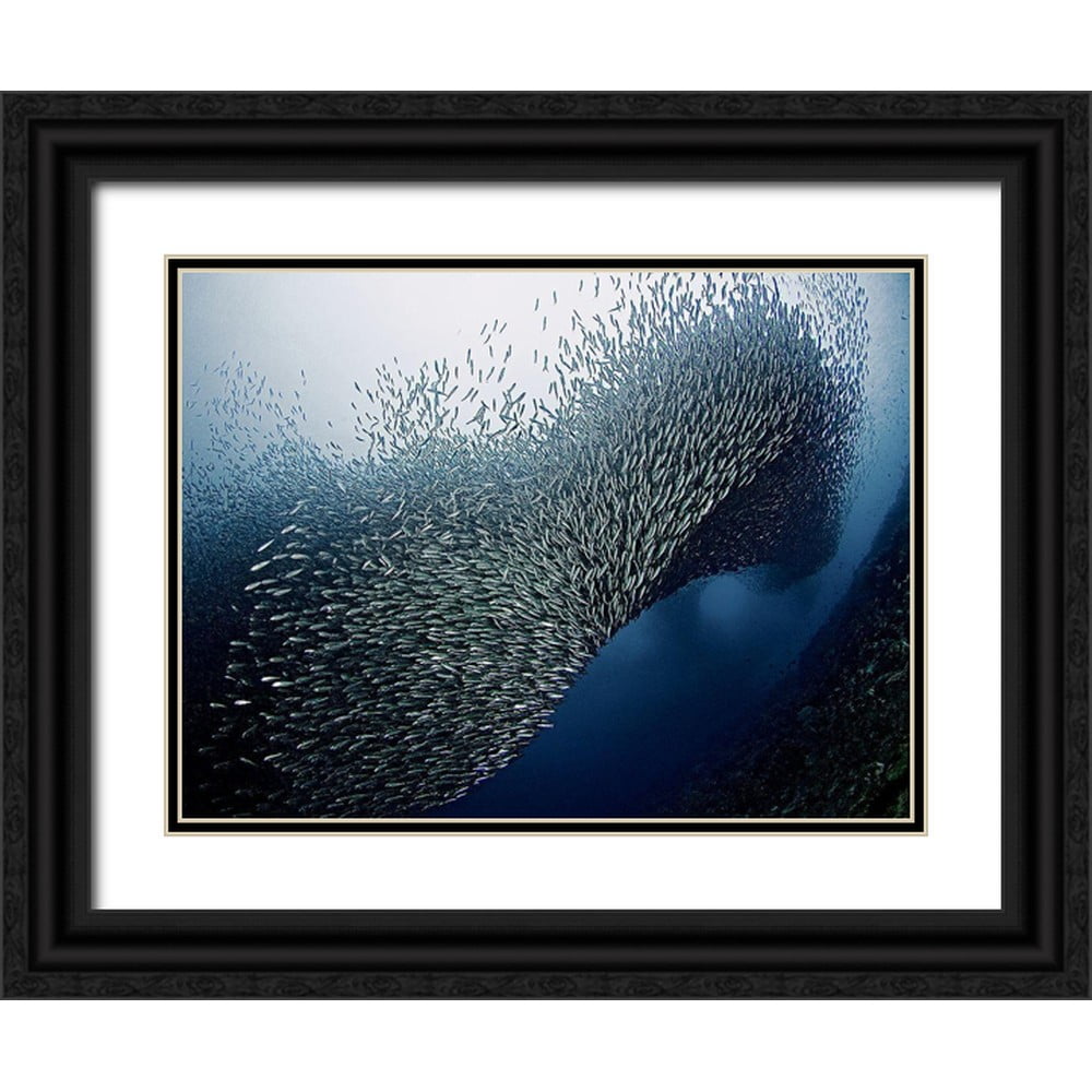 Jager, Henry 24x19 Black Ornate Wood Framed with Double Matting Museum ...