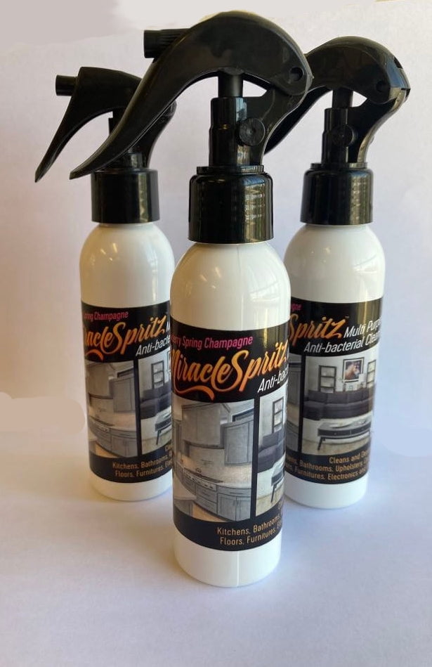 Miracle Spritz Antibacterial and Household Cleaner (Strawberry Spring ...