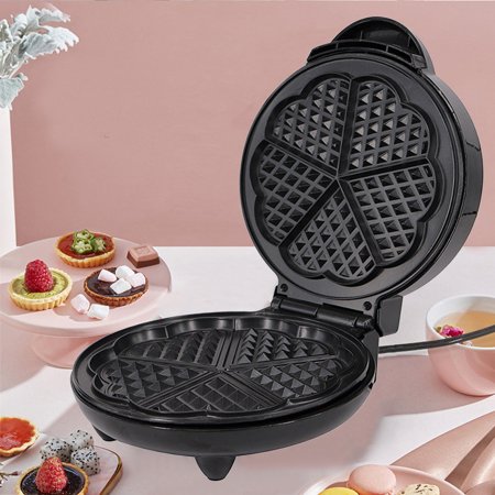 TB&W 5 Slices Waffle Iron Non-Stick Plates Chaffle Maker Sandwich Maker ...
