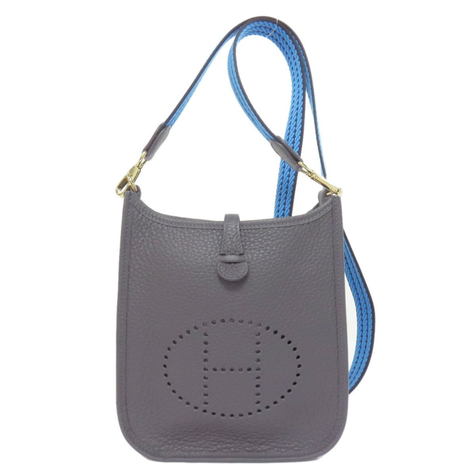 Pre-Owned Hermes Evelyn TPM Shoulder Bag Taurillon Women's HERMES (Good ...