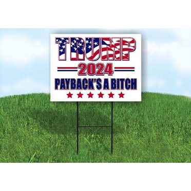 President Donald Trump Big Head Yard Sign, 19" x 14" - Walmart.com