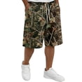 Camo Sweats Shorts for Men Women Elastic Waist Drawstring Camouflage ...