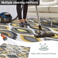 Abstract Art Outdoor Rug, Modern Diamond Patterns Yellow Grey Geometric ...