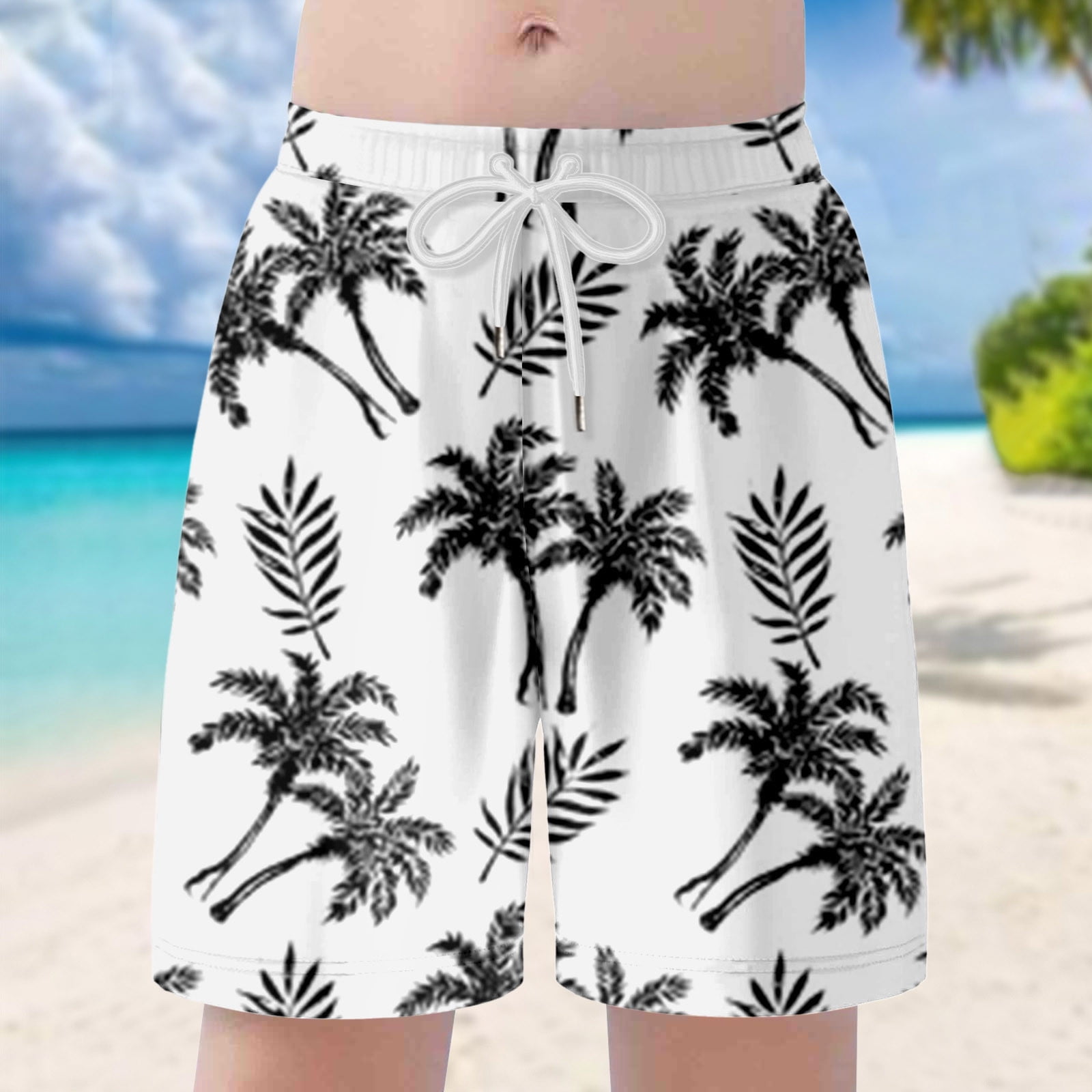 Click here for Wenxiaoo Tween Boys Swim Trunks Floral Boys Shorts... prices
