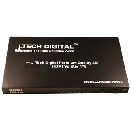 J-Tech Digital JTD3DSP0108 8 Port HDMI Powered Splitter 1x8 V1.3 ...
