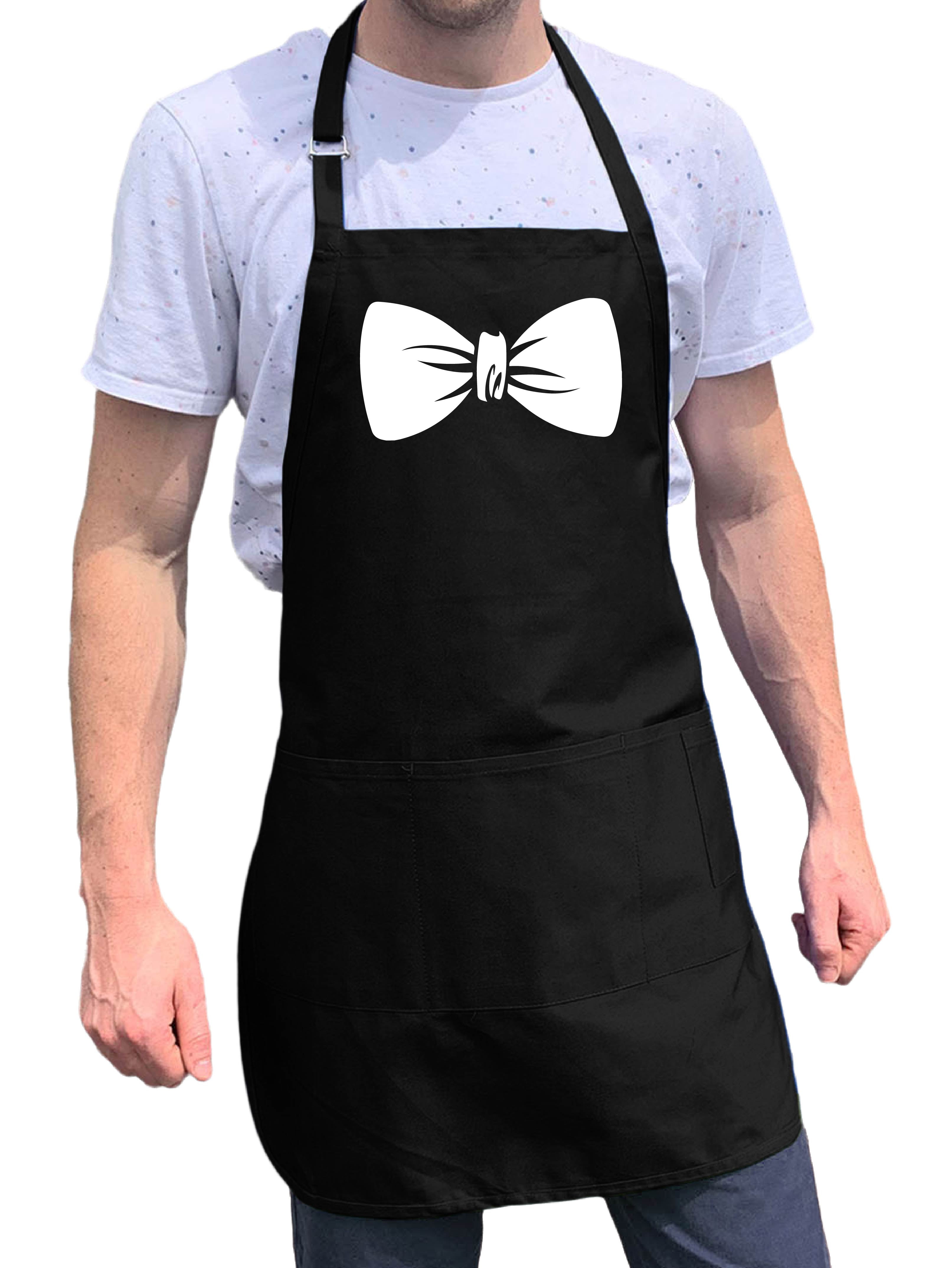 ApronMen, Funny Aprons For Men - Bow Tie - 100% Cotton with Pockets ...