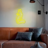 Hello Rosa Fox LED Neon Light Signs USB Power for Home Bedroom Store ...