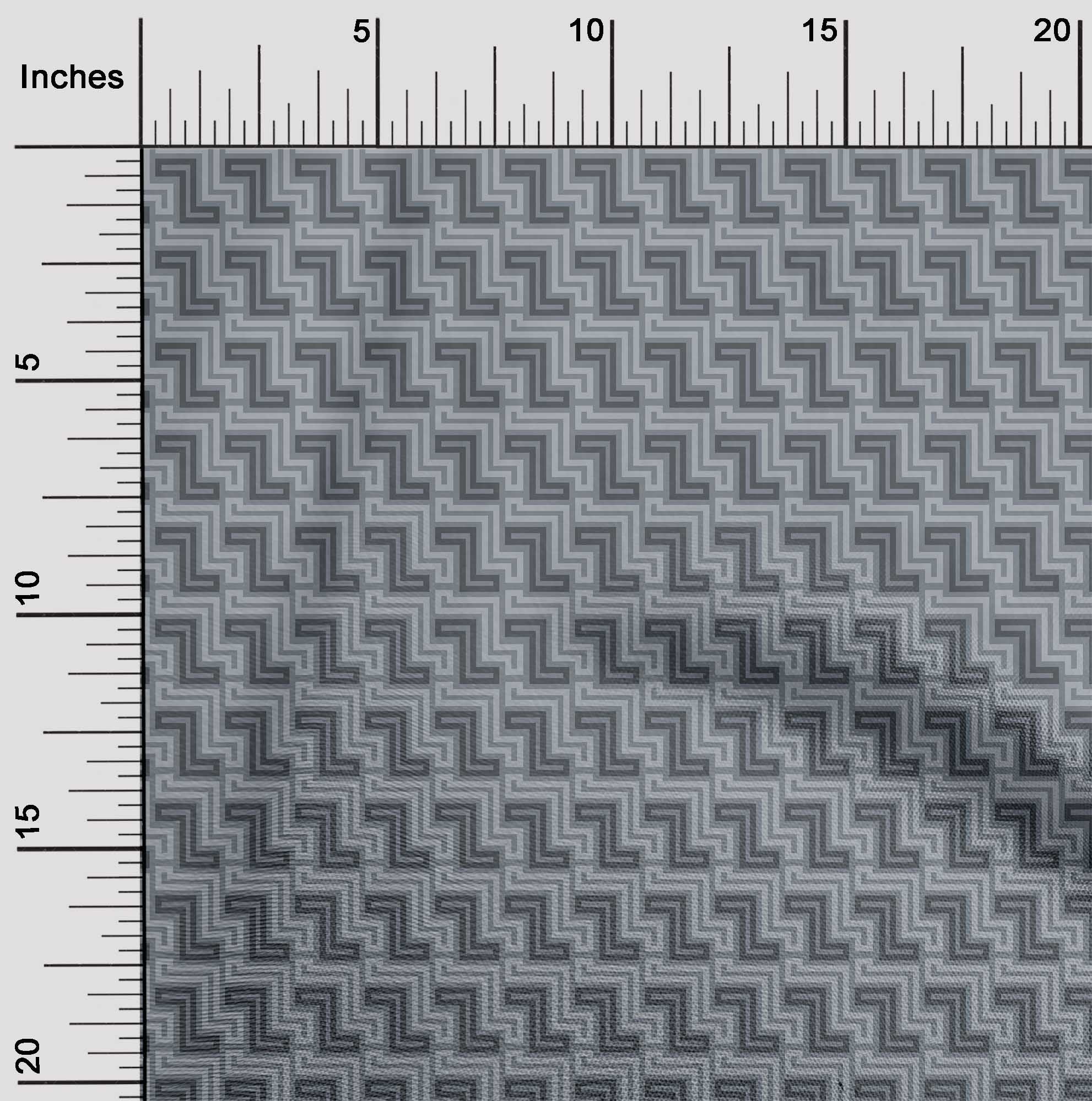 oneOone Viscose Jersey Fabric Greek Key Geometric Print Fabric By Yard ...